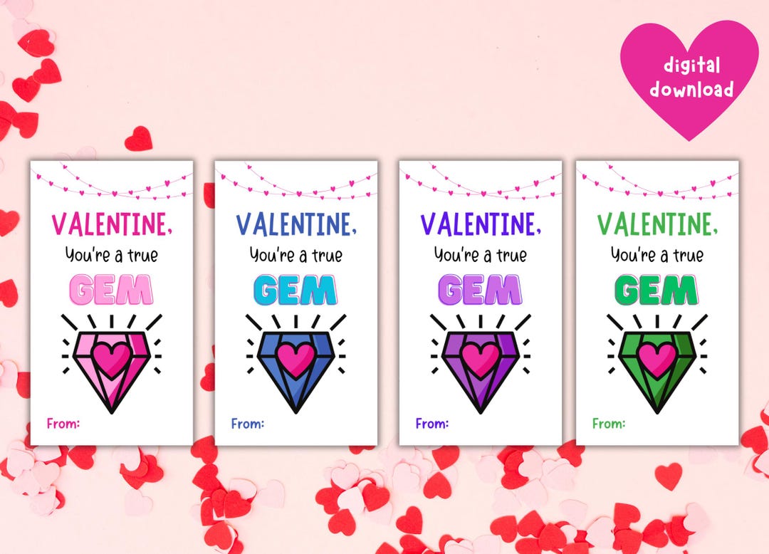 Kids Valentine Tag Printable Printable Valentine's Day Tag for School ...