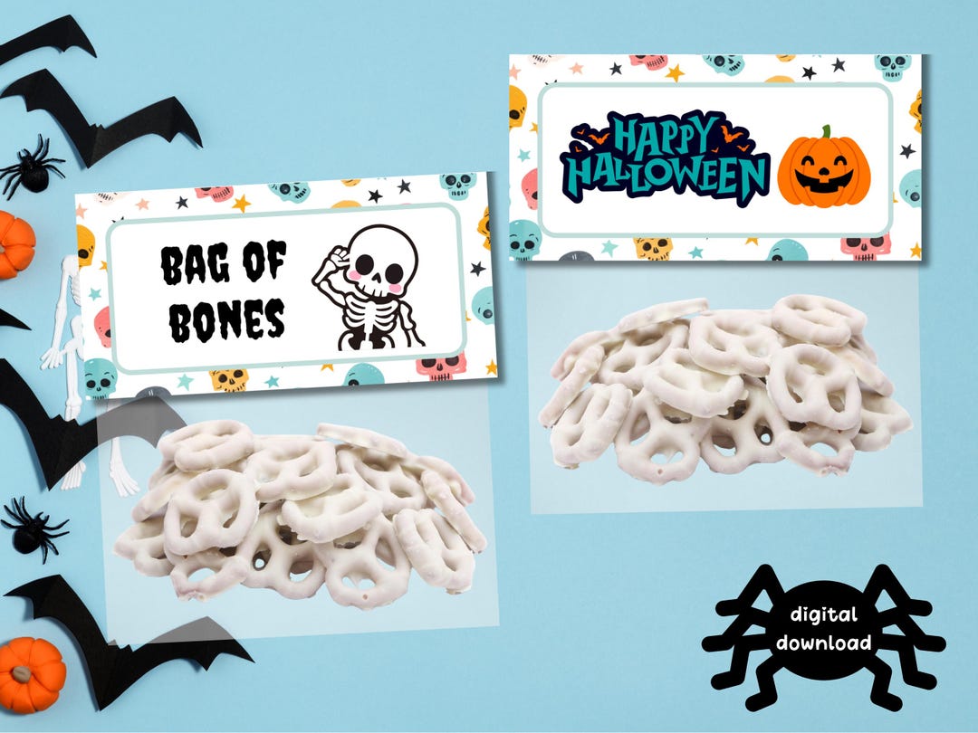 Halloween Printable Treat Bag Topper Trick or Treat Bag Topper funny ...