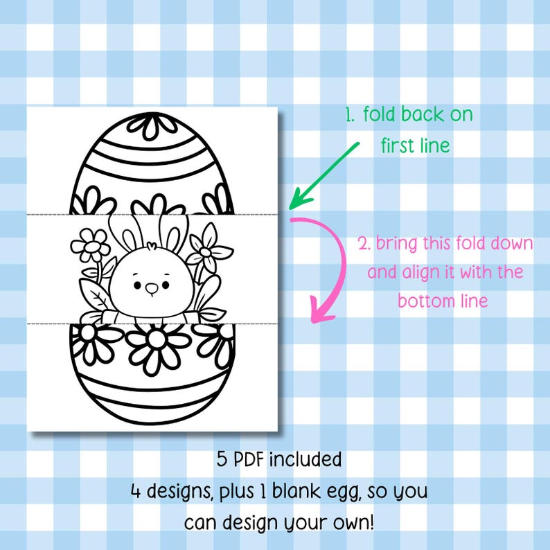 Easter Coloring Page Craft Printable - Surprise Easter Egg Coloring ...