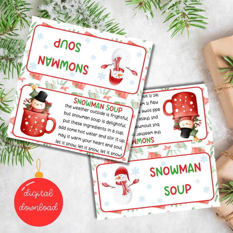 Snowman Labels - Etsy