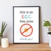 Printable Egg Free Zone Sign - Food Allergy Sign - Egg Allergy Sign for ...