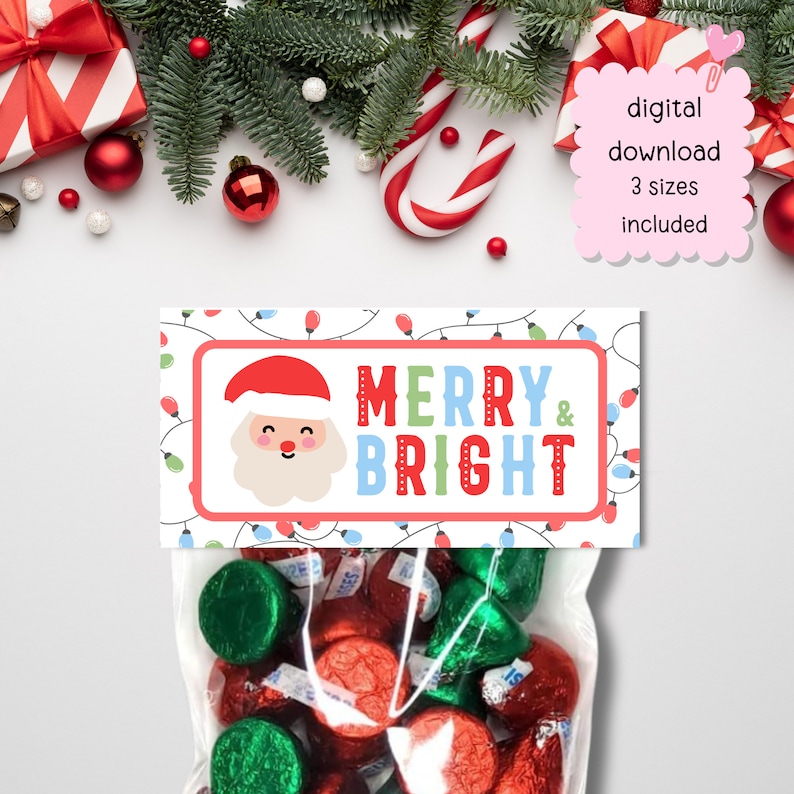 Christmas Treat Bag Topper Printable - Christmas Treat Bag Toppers ...