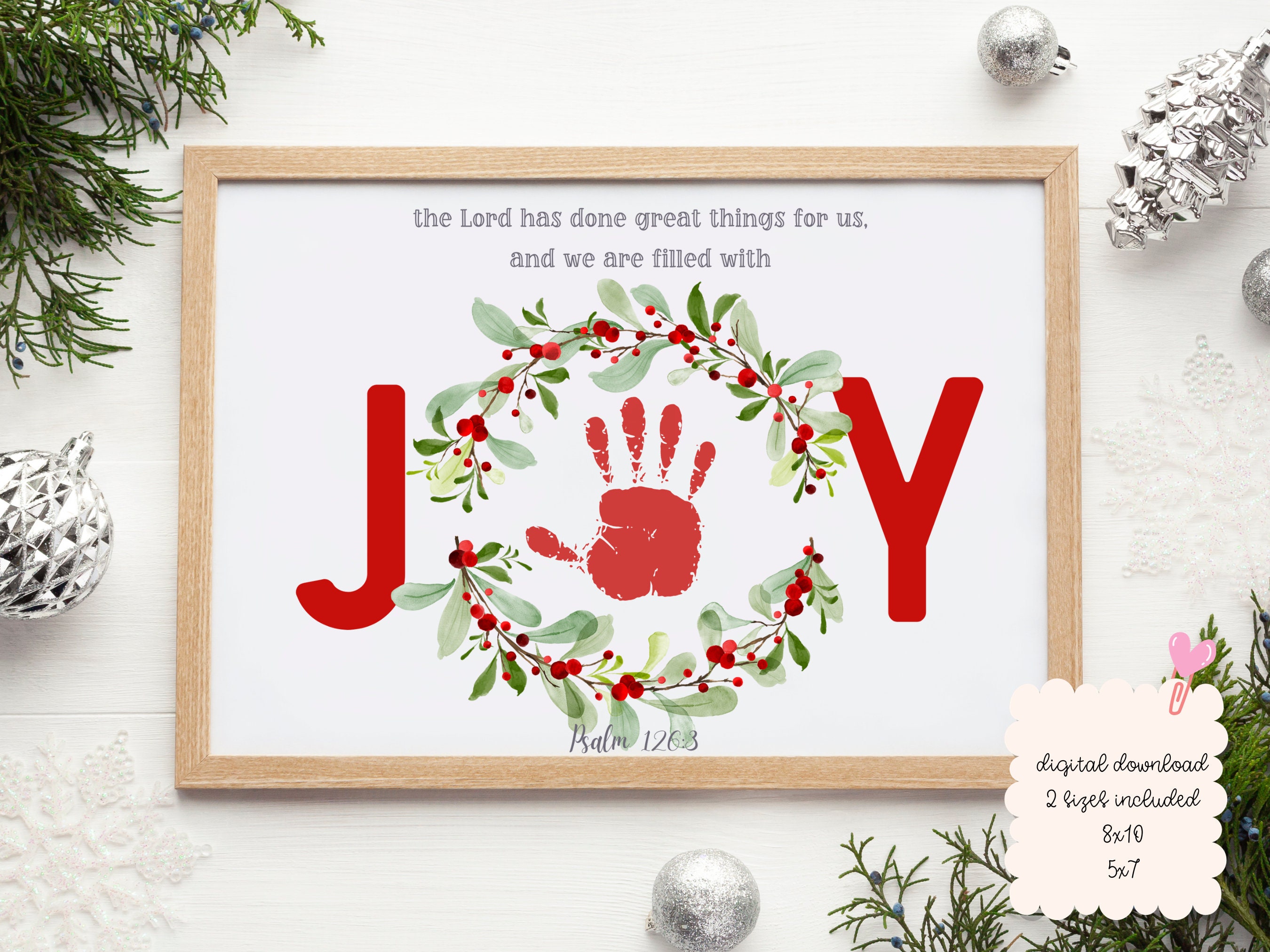 Christmas Handprint Craft for Toddlers Printable Baby Christmas ...