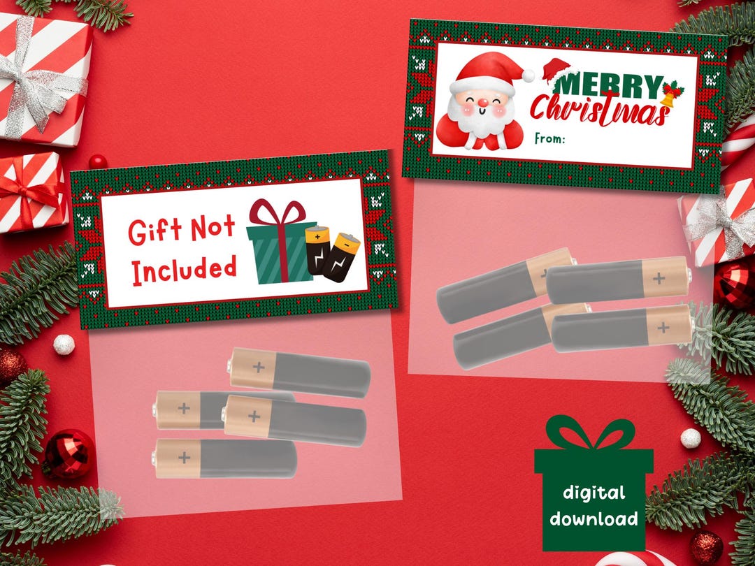 Gift Not Included Bag Topper Printable - Stocking Stuffer - Funny ...
