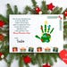 Christmas Handprint Craft Template for Kids Printable - Christmas Poem ...