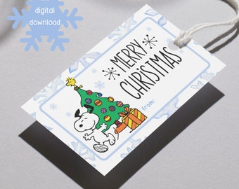 Peanuts Snoopy Gift Tags - Etsy