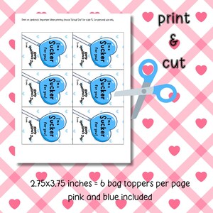 I'm a Sucker for You Valentine Card Printable - Printable Lollipop ...