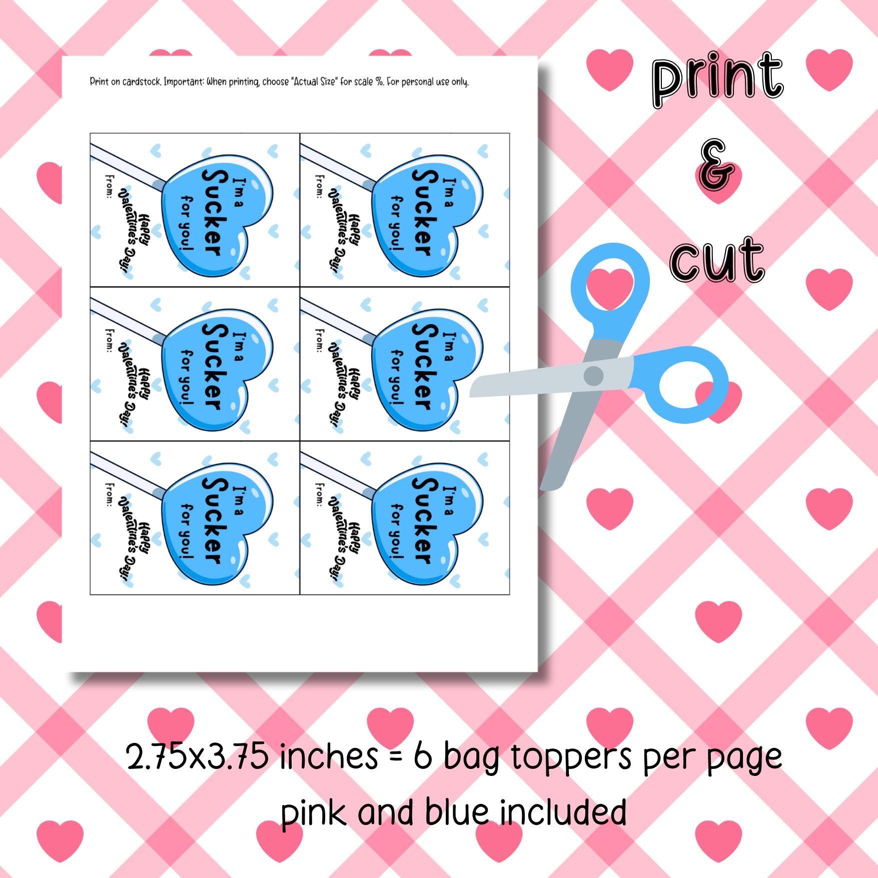 I'm a Sucker for You Valentine Card Printable - Printable Lollipop ...