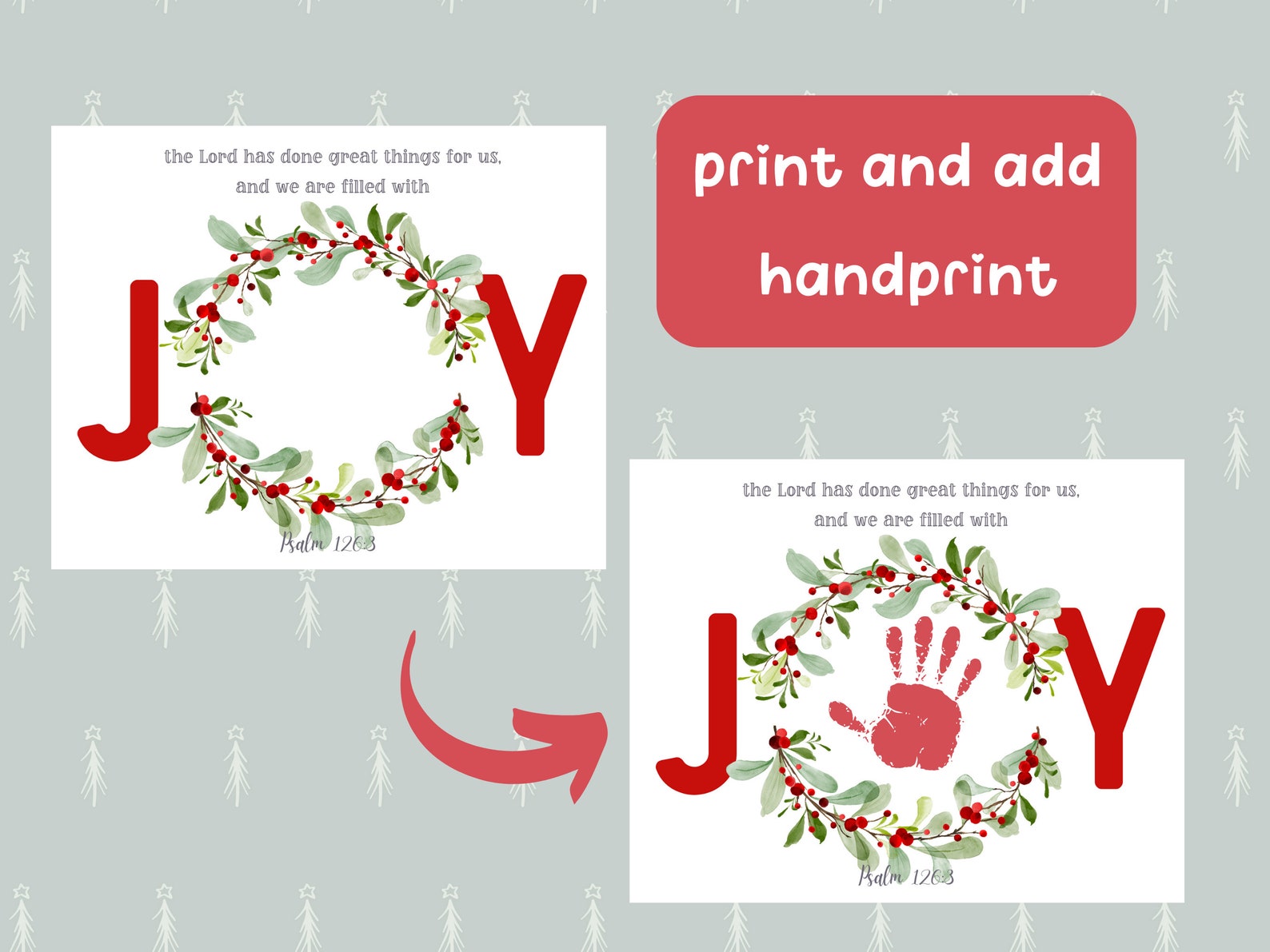 Christmas Handprint Craft for Toddlers Printable - Baby Christmas ...