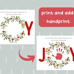 Christmas Handprint Craft for Toddlers Printable - Baby Christmas ...