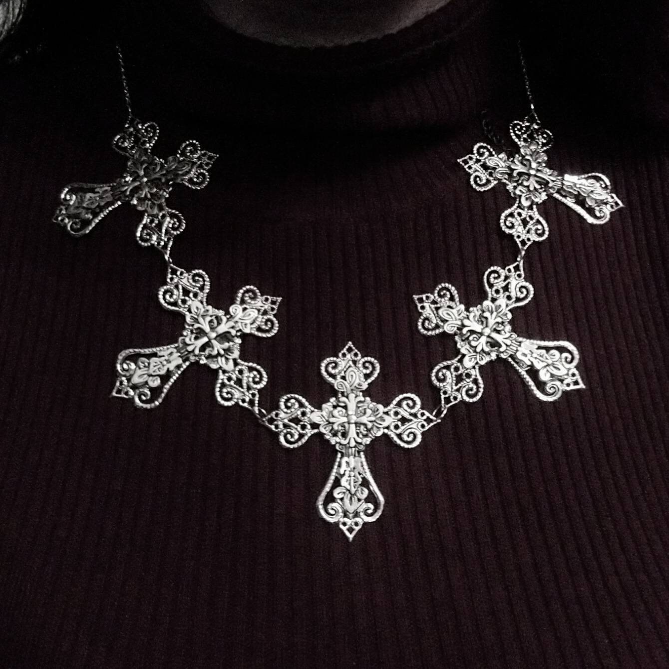 Last Rites Gothic Necklace Goth Accessories Alternative - Etsy