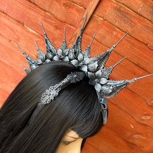Corvus Mohawk: Gothic Headwear, Goth, Punk, Birdskull Crown, Queen ...