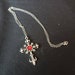 Lady Vamp Necklace: Vampire Pendant, Gothic Cross, Halloween, Goth, Alt ...