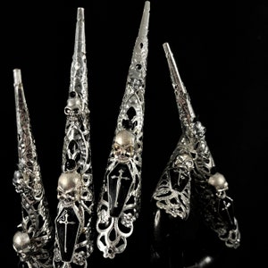 Cemetery Nails black Vampire Claws Gothic Accessories Goth - Etsy