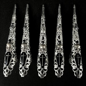 Cemetery Nails black Vampire Claws Gothic Accessories Goth - Etsy