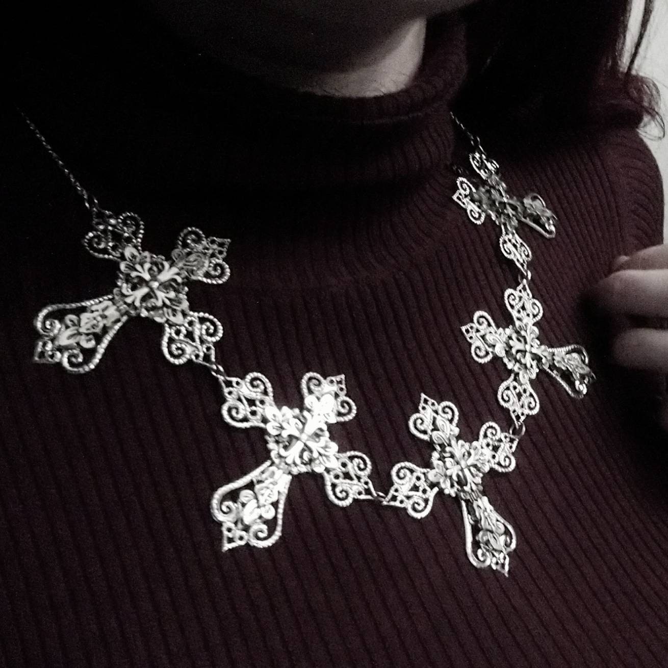 Last Rites gothic necklace goth accessories alternative | Etsy