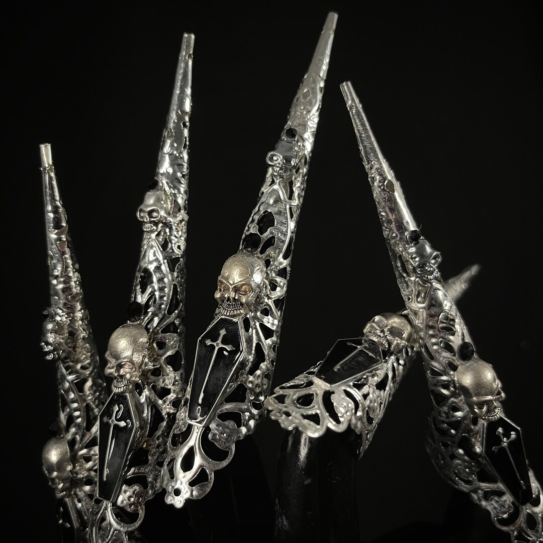 Cemetery Nails (black) Vampire Claws, Gothic Accessories, Goth ...