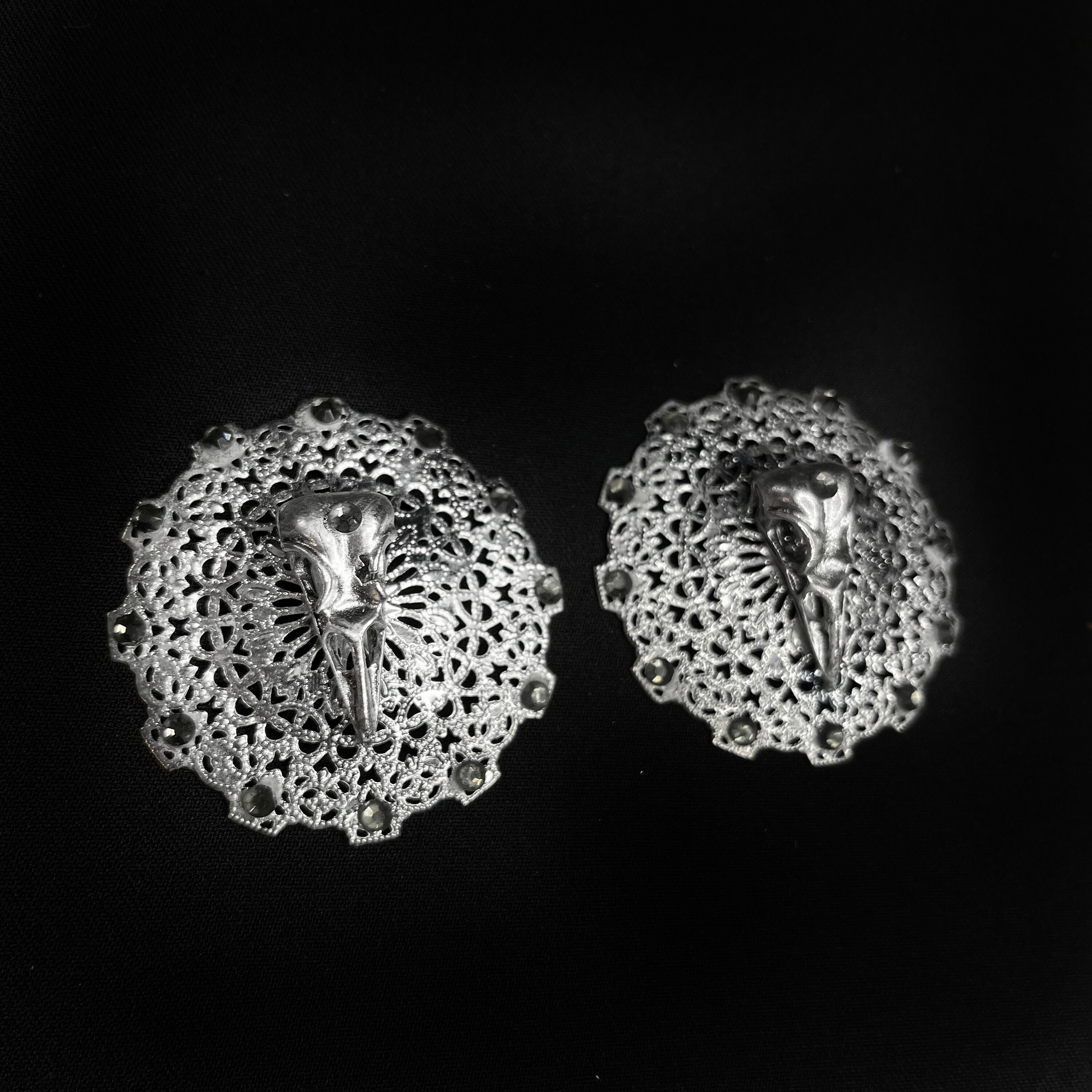 Raven Nipple Pasties, Fantasy Burlesque, Breast Covers, Bird Skull ...
