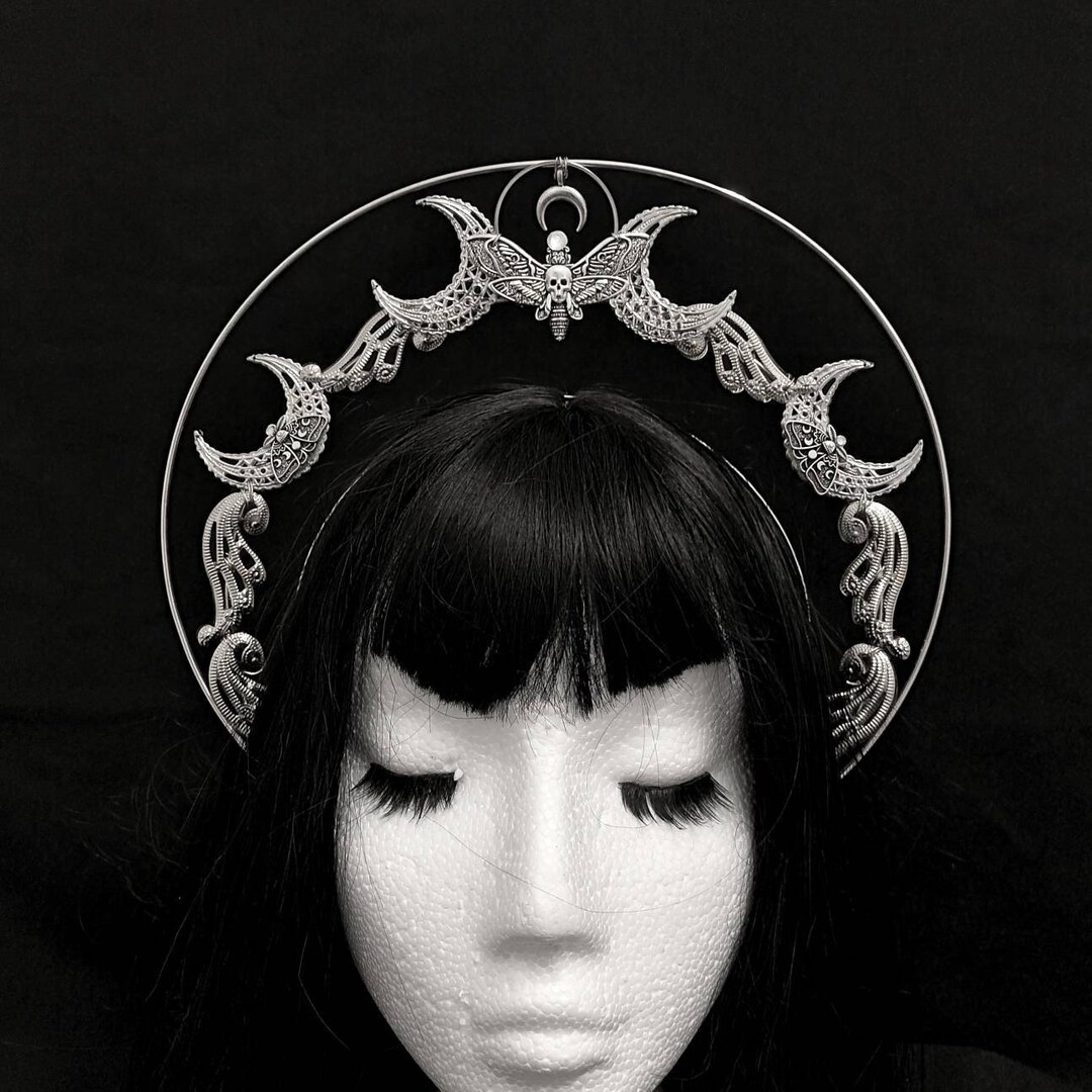 Twilight Halo: Gothic Crown Goth Headband Alt Headwear - Etsy New Zealand
