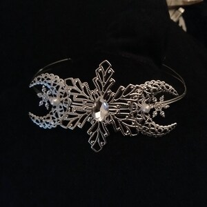 Snow Queen Tiara Alternative Headwear, Fantasy Accessory, Gothic ...