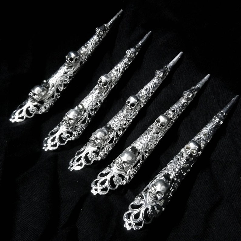 Necromancer Rings: Gothic Claws Goth Jewellery Vampire | Etsy