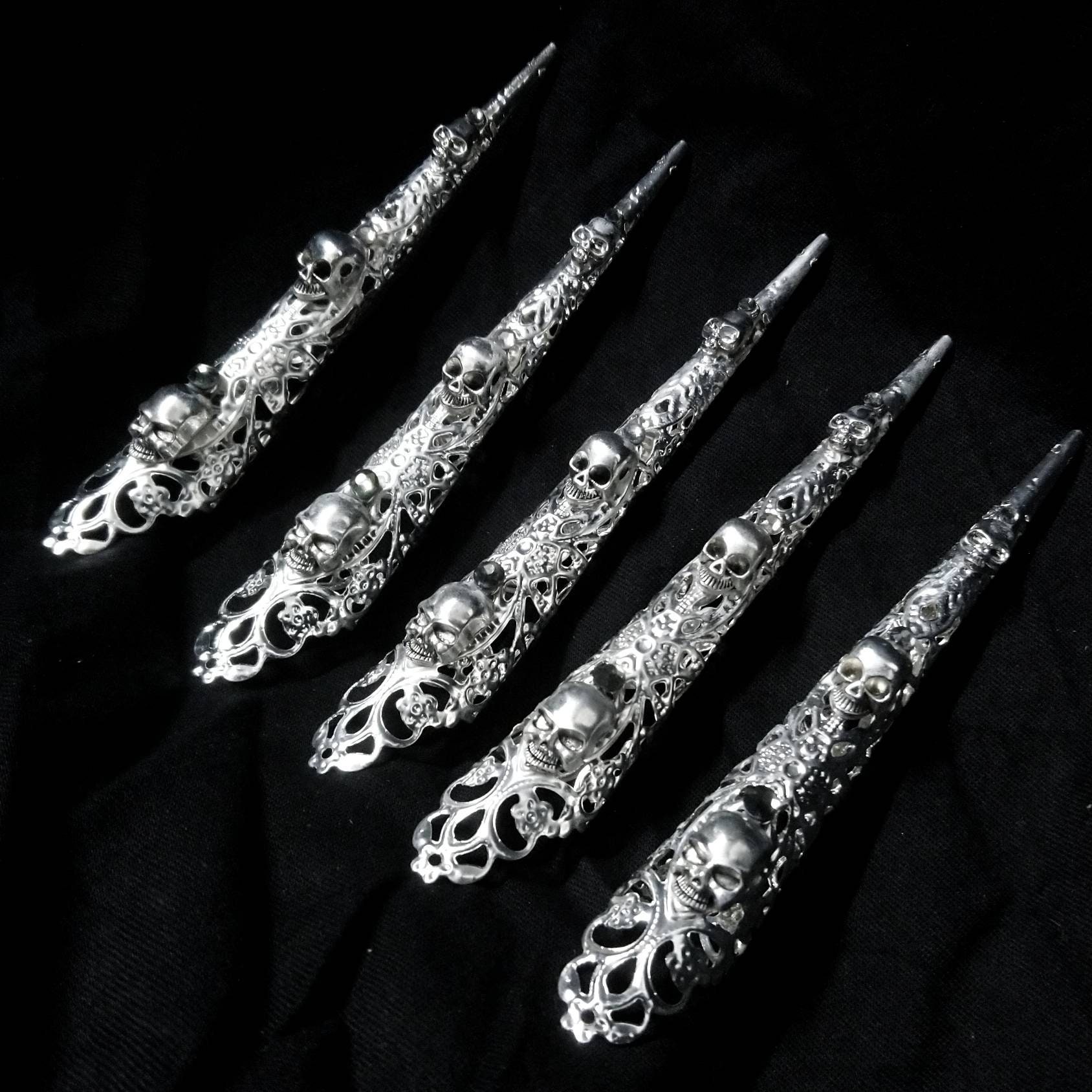 Necromancer Rings: Gothic Claws Goth Jewellery Vampire | Etsy