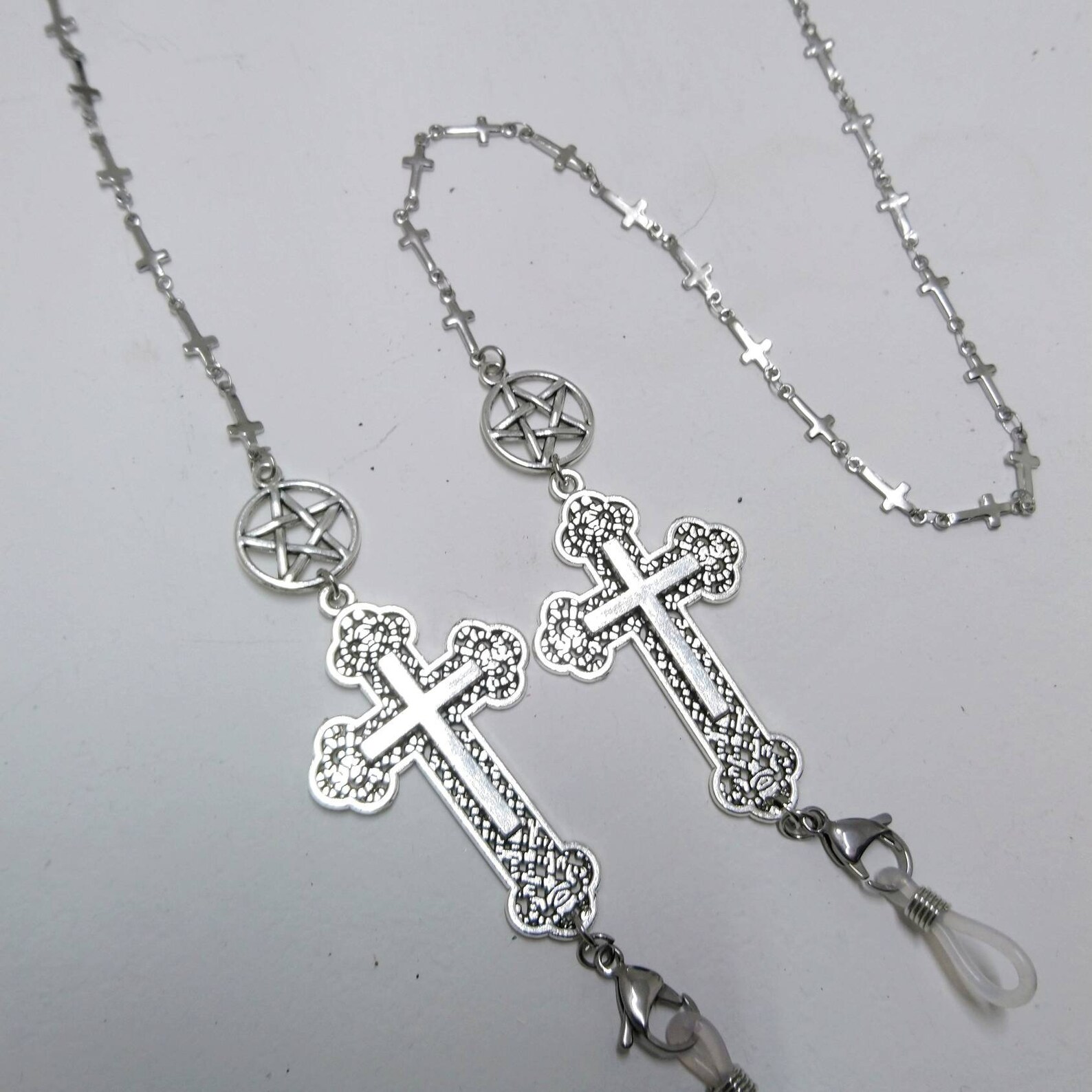 Satanic Glasses Chain: Gothic Chain, Goth Eyewear, Alt Accessory ...