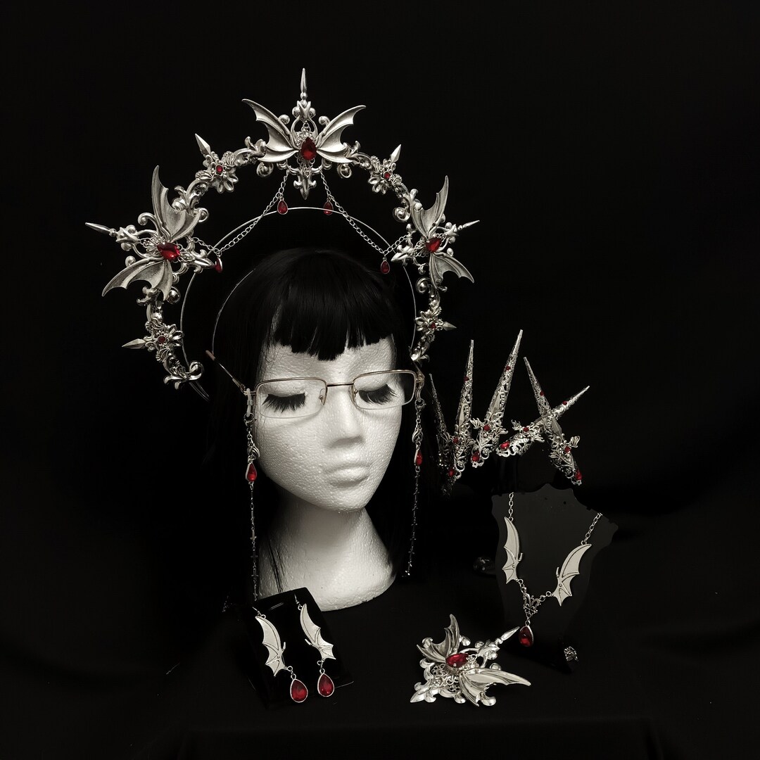 Bloodlust Set Gothic Headpiece, Vampire Halo, Alternative Tiara, Evil ...