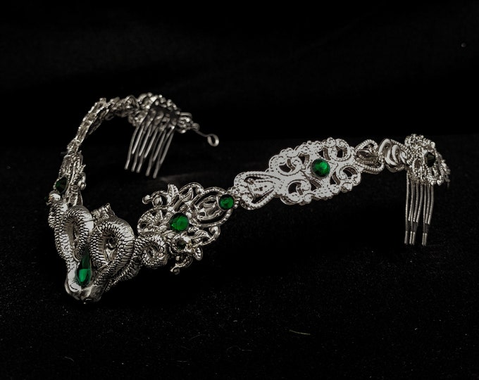 Slither Tiara: Snake Goddess Headwear Gothic Crown Pagan - Etsy