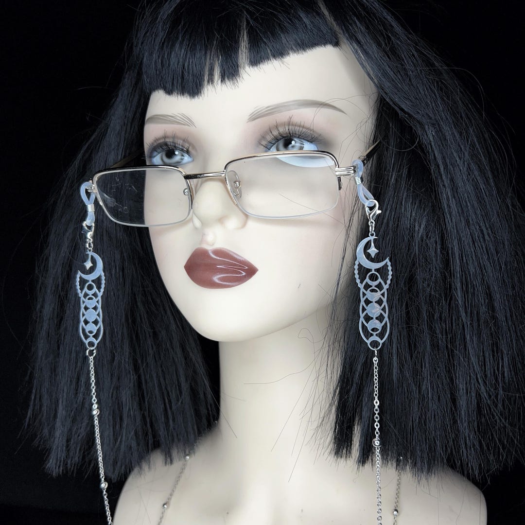 Moonphase Glasses Chain: Moon Accessory, Space Accessories, Alt Eyewear ...