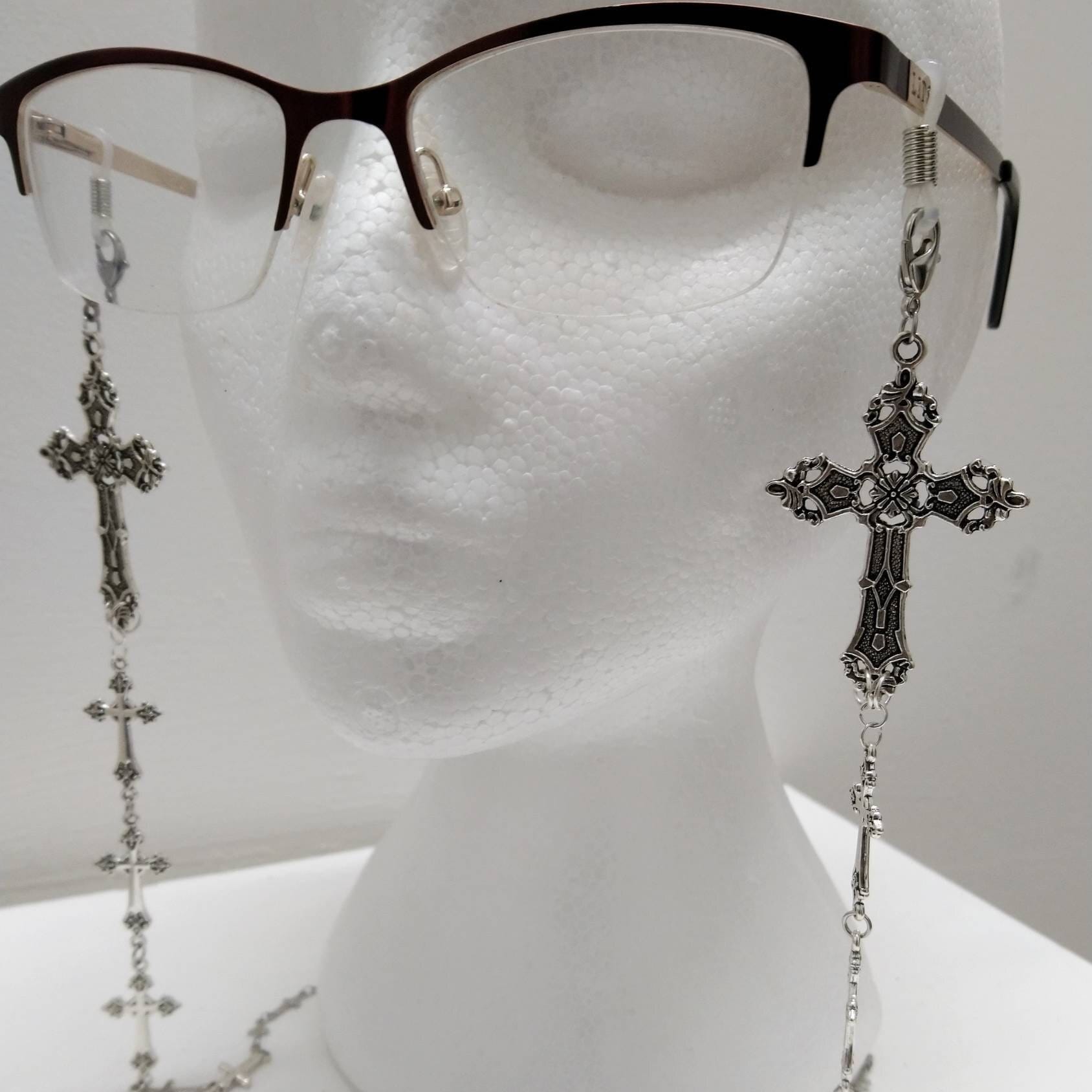Gothic Cross Glasses Chain: Vampire Goth Eyewear Accessory - Etsy