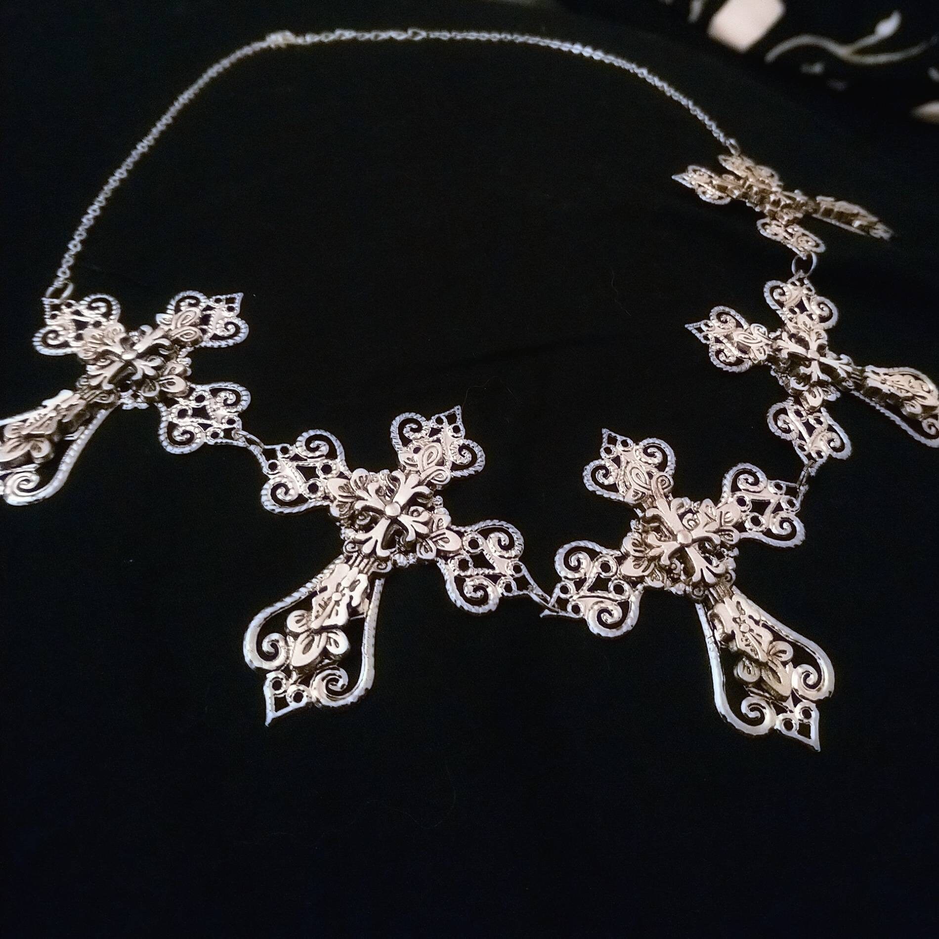 Last Rites gothic necklace goth accessories alternative | Etsy