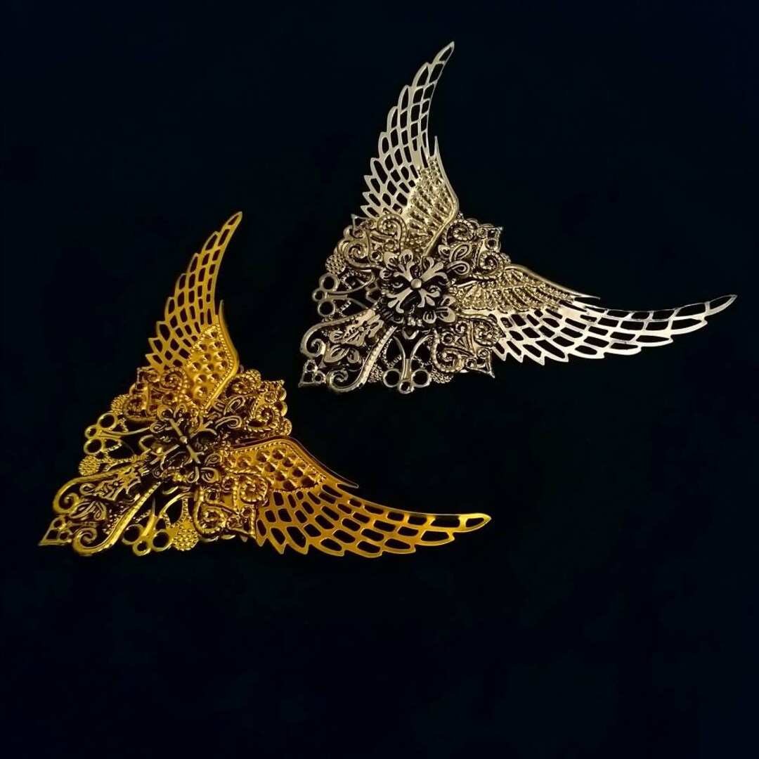 Arch Angel Hair Clip: Angel Brooch, Gothic Headwear, Alternative ...