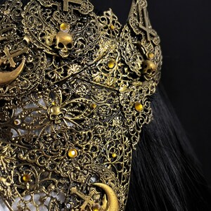 Regina Blind Mask-gothic Accessory, Vampire Halo, Alternative Tiara ...