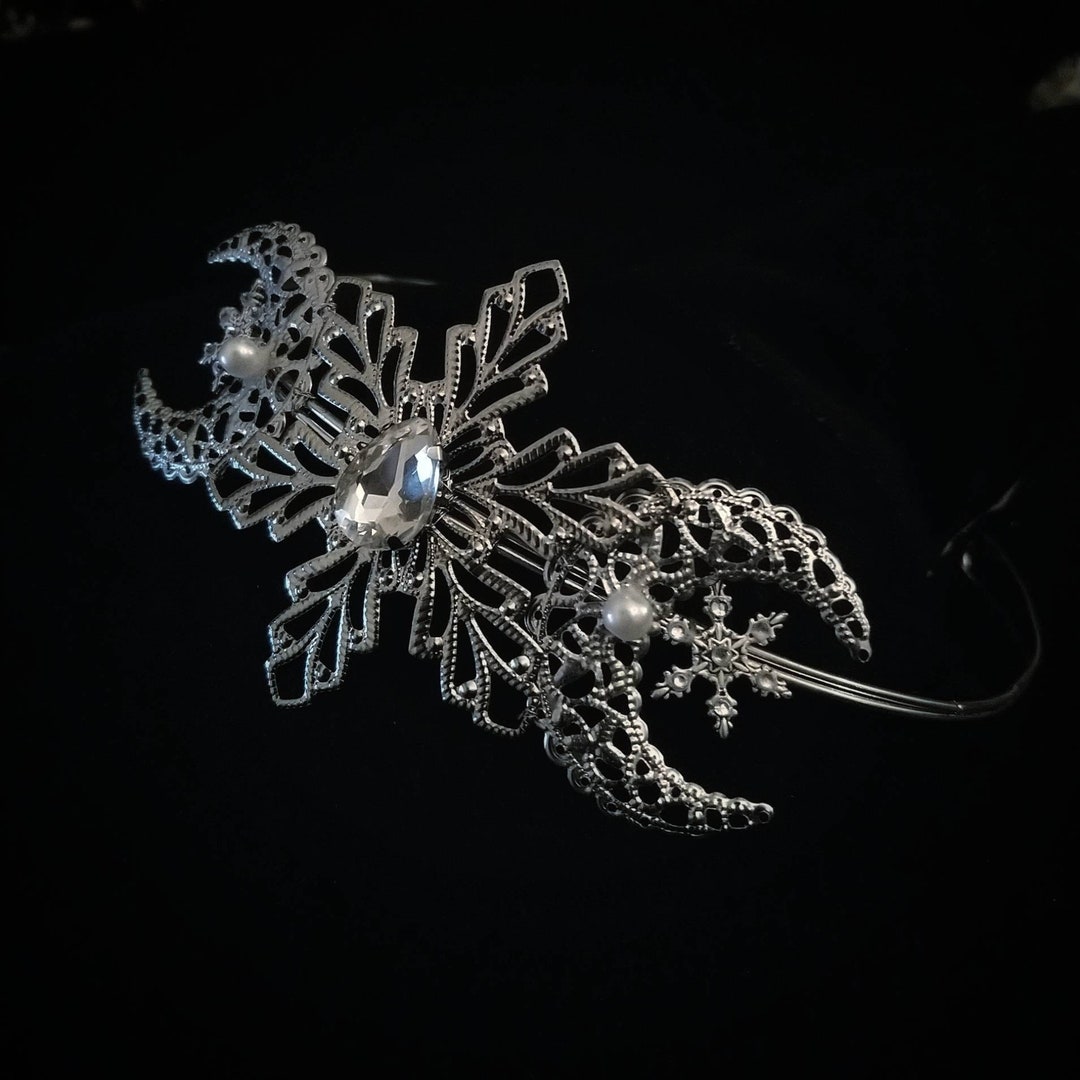 Snow Queen Tiara Alternative Headwear, Fantasy Accessory, Gothic ...