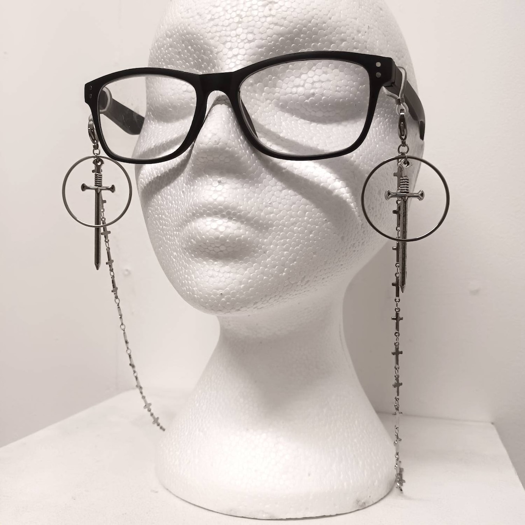 Lancelot Glasses Chain: Gothic Accessory, Goth Accessories, Alt Gift ...
