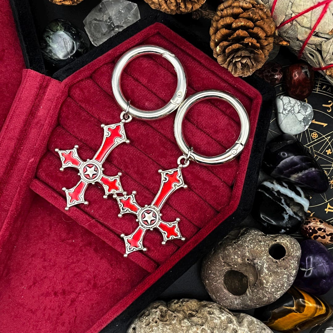 Red Cross Boot Clip, N.R Charms, Dm Charms, Pair of Boot Clips, Vampire ...