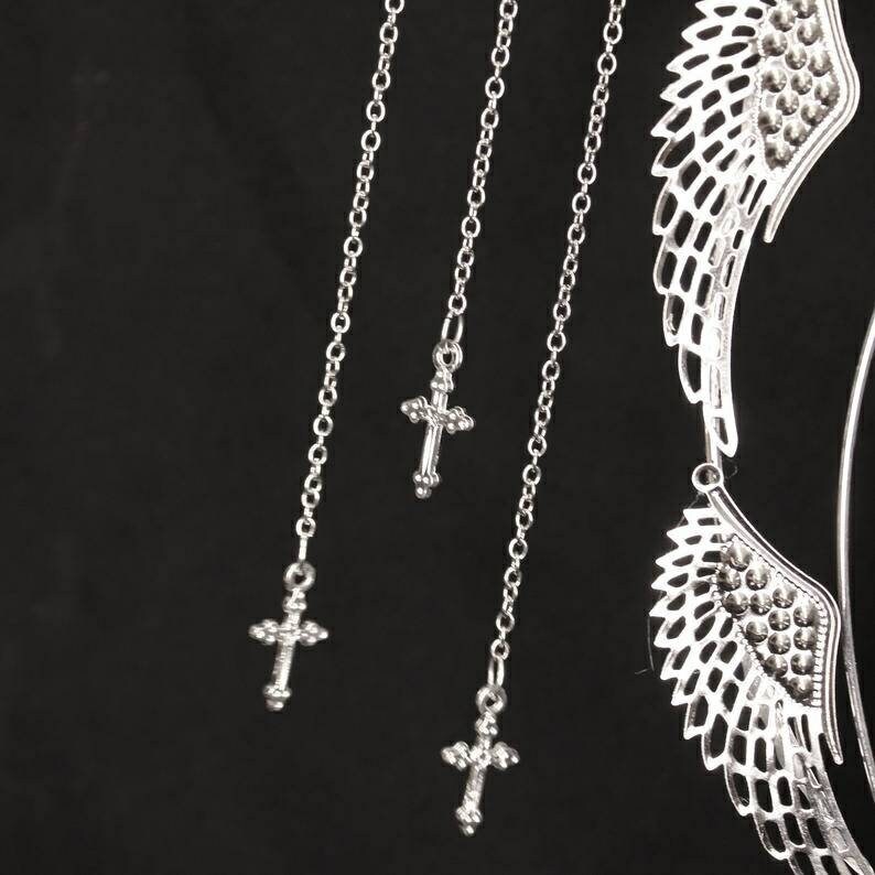 Arch Angel Crown: Angelic Halo Angel Headpiece Alt Headwear - Etsy UK