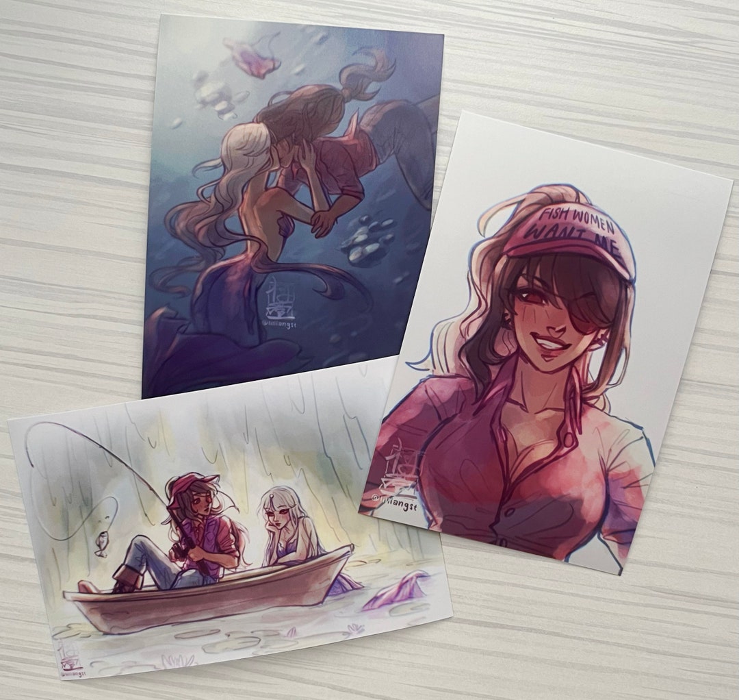 Genshin Impact Beiguang Mermaid AU Art Print Set (3 Artworks) - Etsy