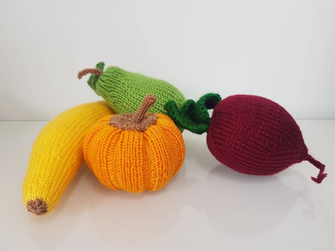 Hand Knitted Fruits and Vegetables Kitchen Decorative Fruits - Etsy UK