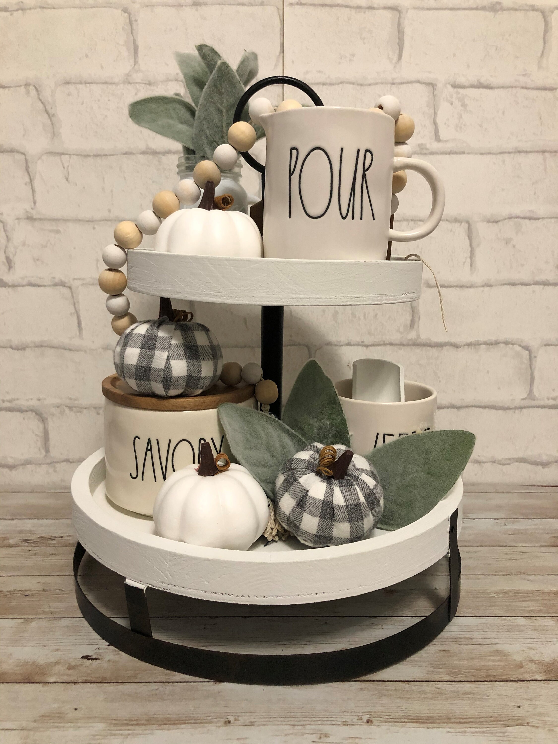 Two Tiered Tray Display Tray Kitchen Display Tray | Etsy