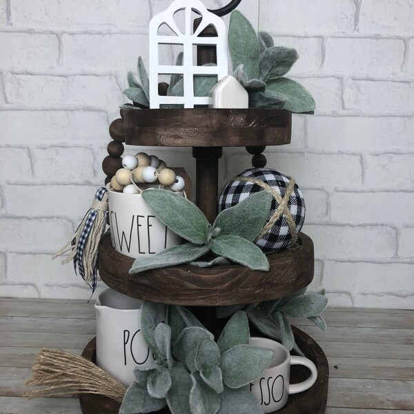 Three Tiered Tray Etsy