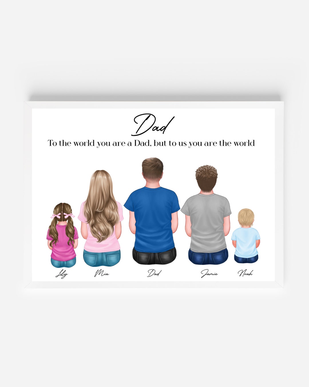 Personalised Dad Print, Dad Print,personalised Print, Gift for Dad, Dad ...