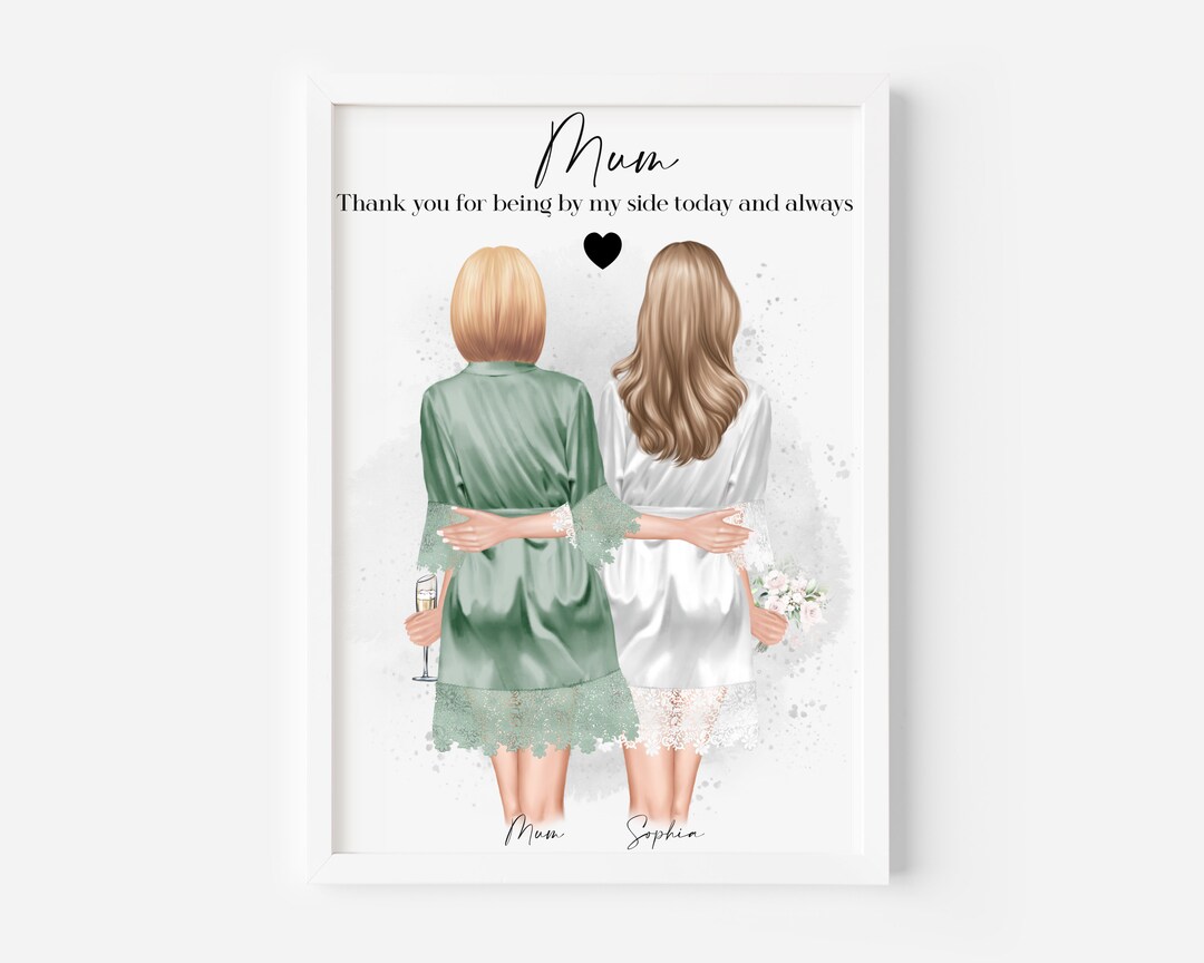 Personalised Mother of the Bride Print, Mother of the Bride Gift ...