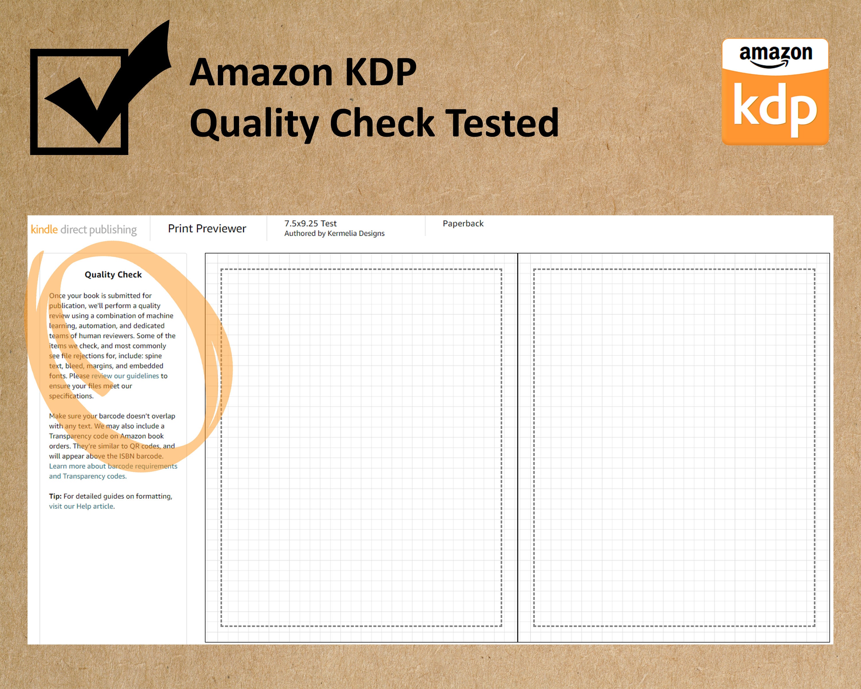 CANVA 7.5x9.25 GRAPH 4x4 Grid Lined Interior Editable - Etsy