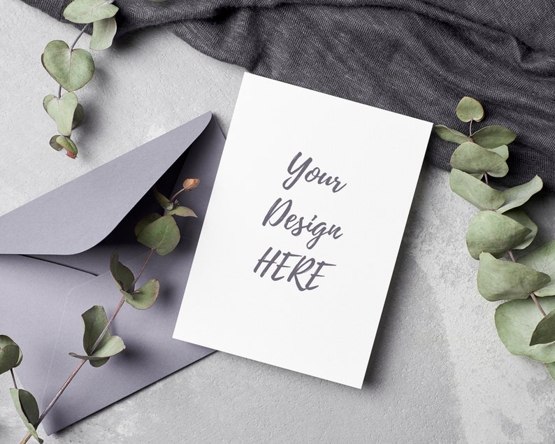 5x7" Portrait CARD Printing CANVA Template Printable | Invitation ...