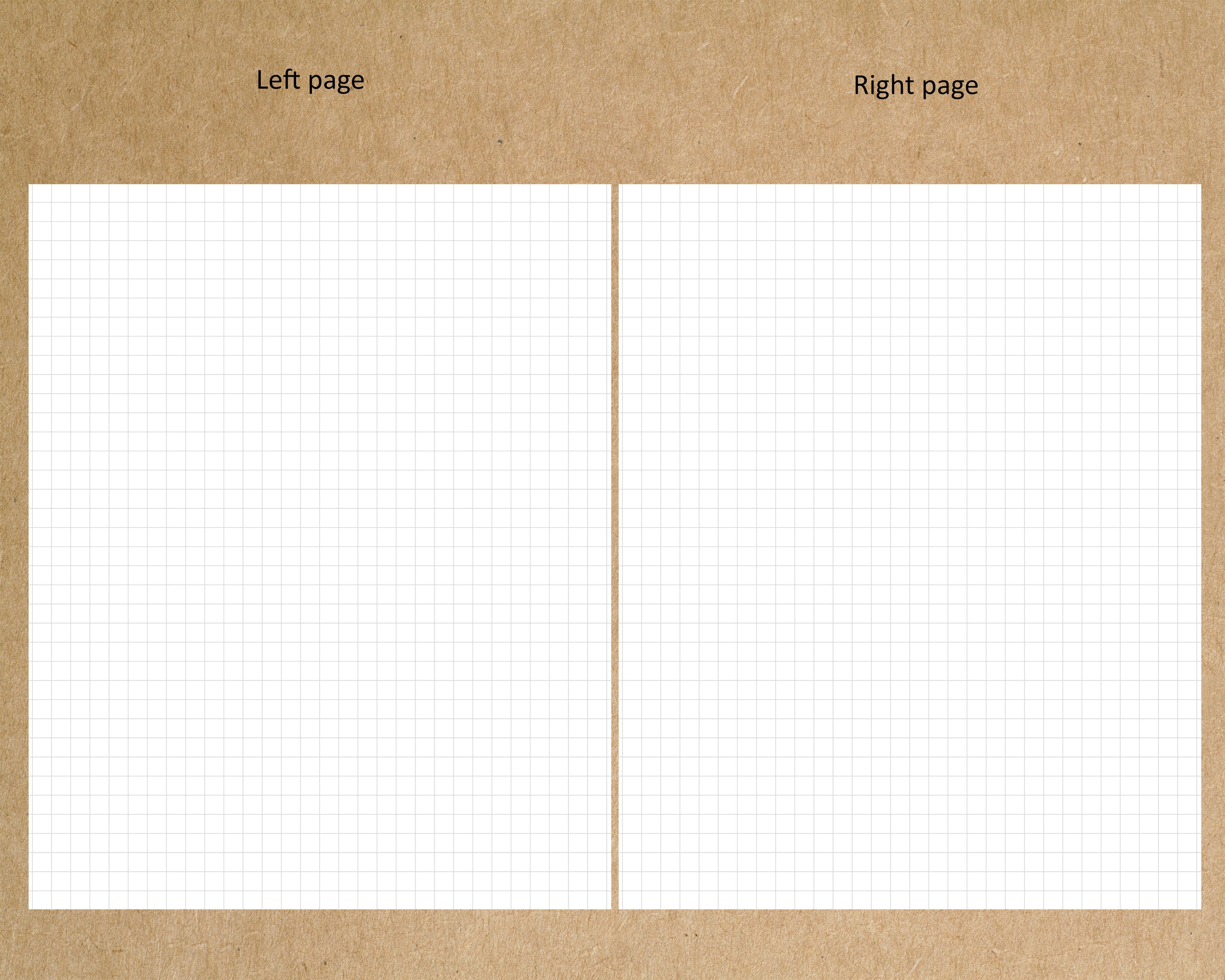 CANVA 7.5x9.25 GRAPH 4x4 Grid Lined Interior Editable - Etsy