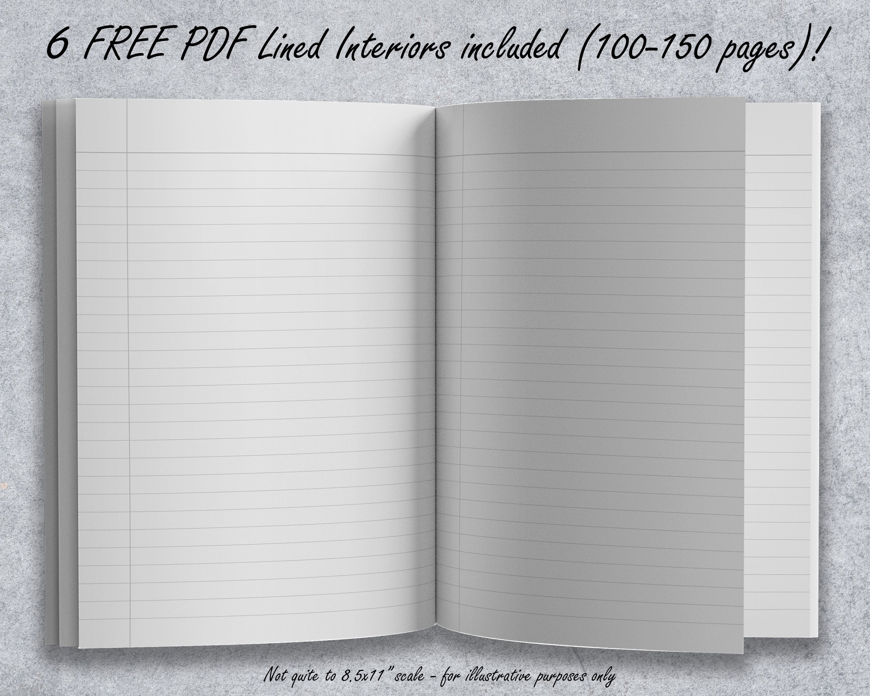 Canva 8.5x11 KDP PAPERBACK Book Cover Templates Editable Bundle Set 1 ...