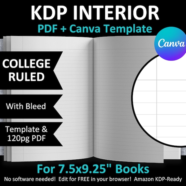 College Ruled Notebook - Etsy