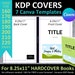 Canva 8.25x11" KDP HARDCOVER TEMPLATE Editable Bundle Set | Sized for ...
